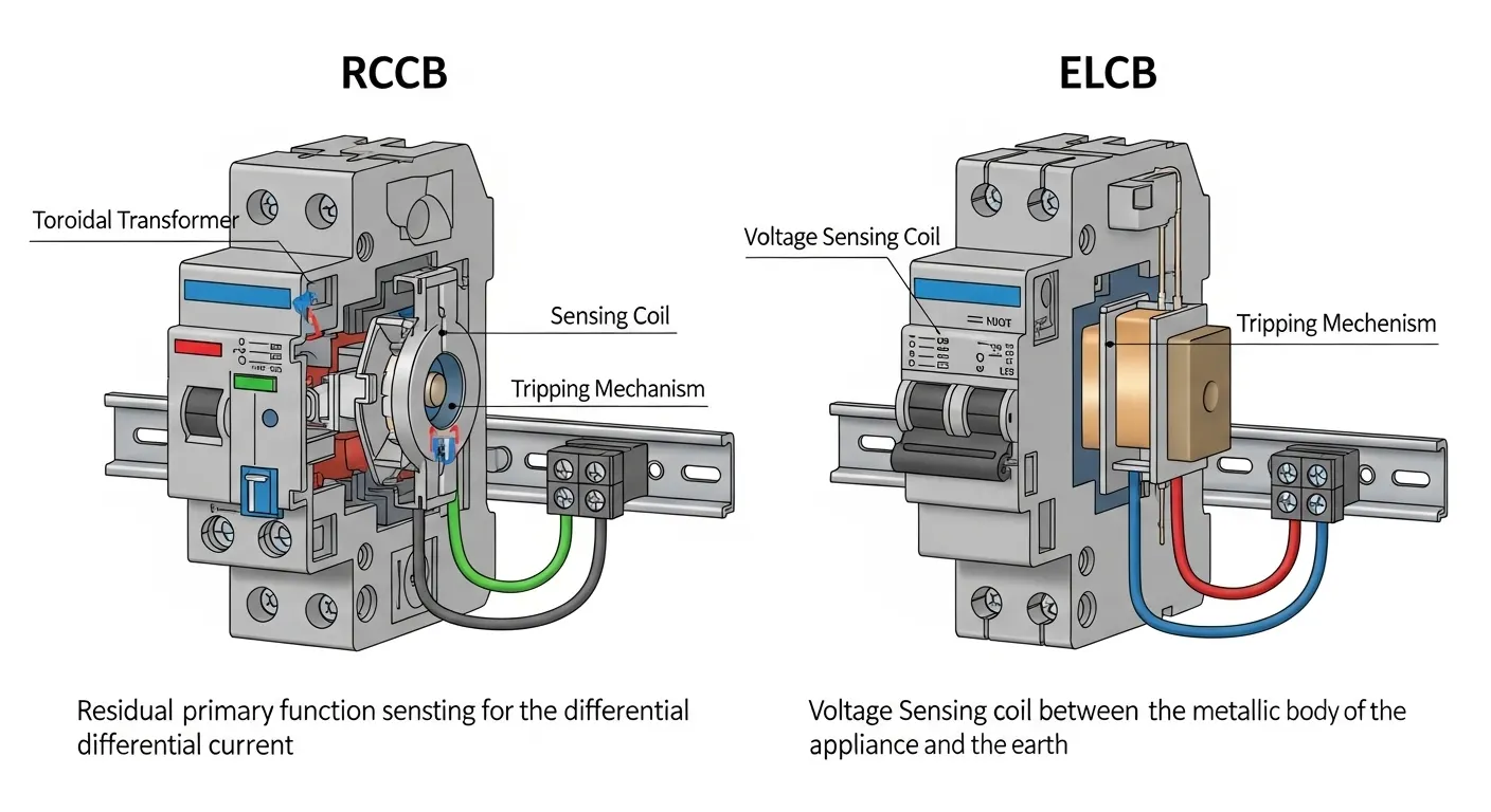 RCCB vs ELCB: Complete Guide for Electrical Students and Engineers