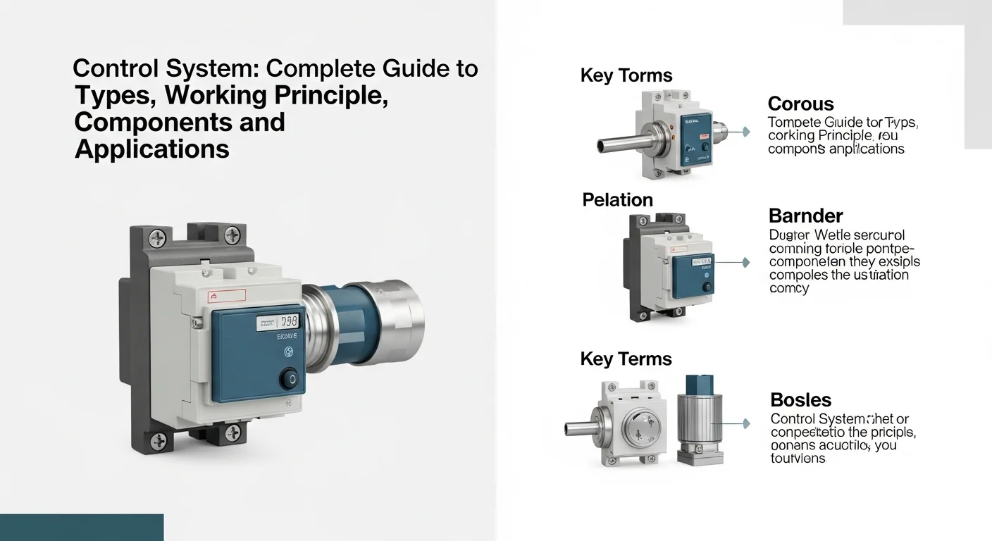 Control System: Complete Guide to Types, Working Principle, Components ...