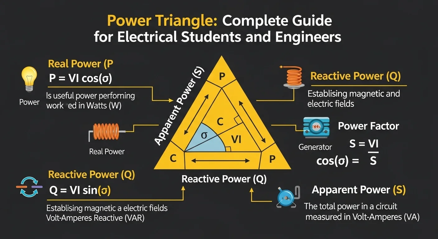 Power Triangle: Complete Guide for Electrical Students and Engineers